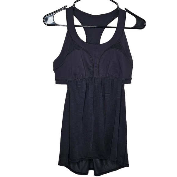 lululemon athletica | Tops | Lululemon 2 In Run Black Sz Surge Shelf ...